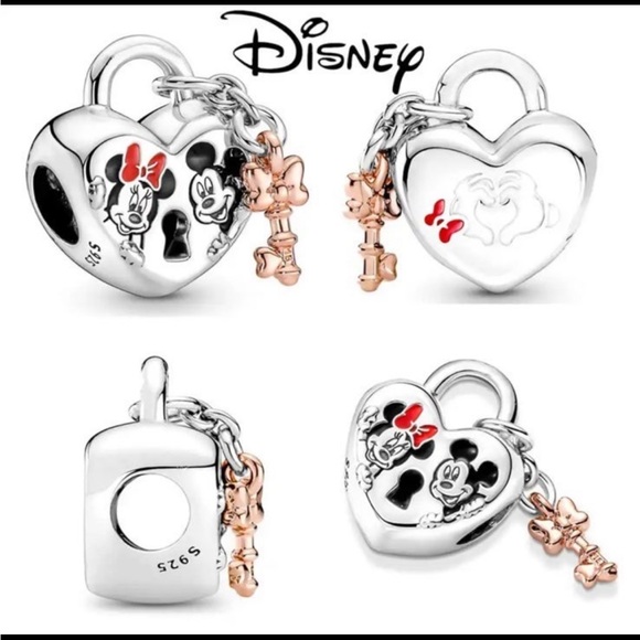 Pandora | Jewelry | Pandora Mickey And Minnie Heart | Poshmark